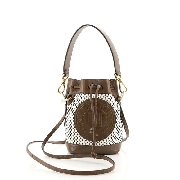 Fendi | Bags | Fendi Mini Mon Tresor White Perforated Style | Poshmark